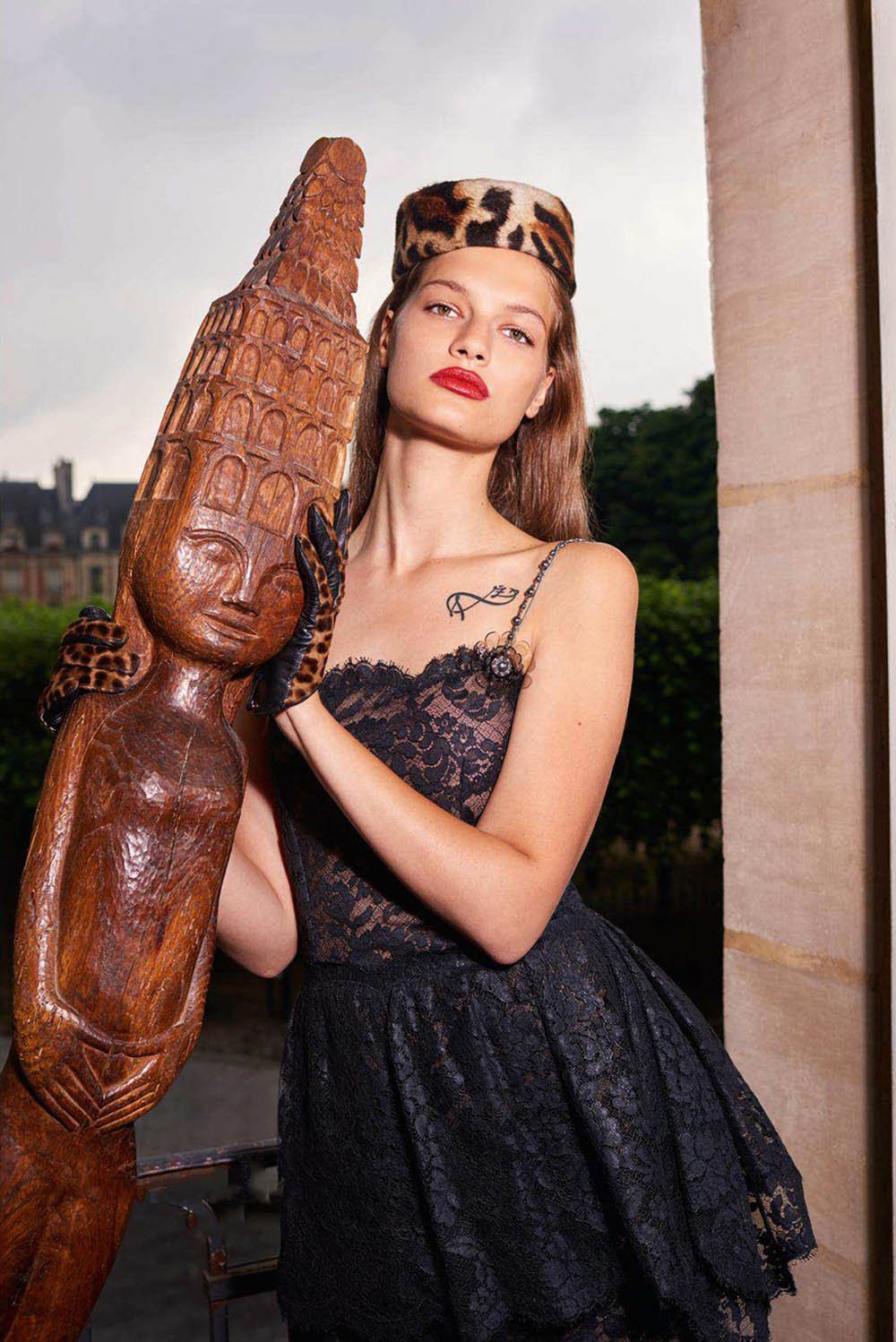 Faretta Radic covers Vogue Russia August 2018 by Olivier Zahm - fashionotography