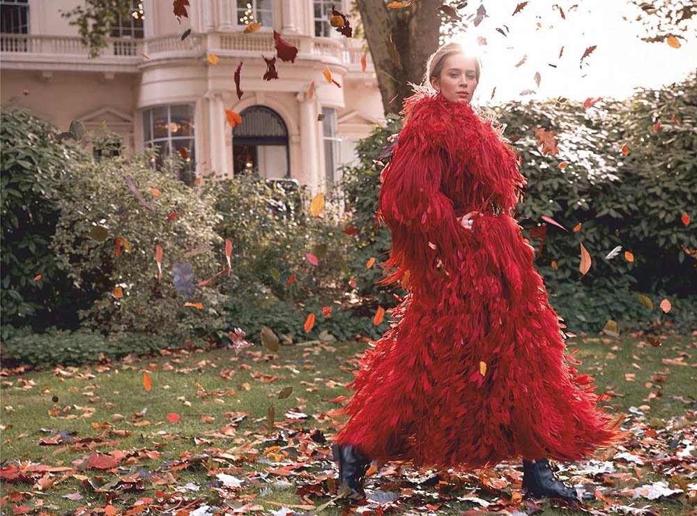 Emily Blunt covers Harper’s Bazaar UK January 2019 by Richard Phibbs ...