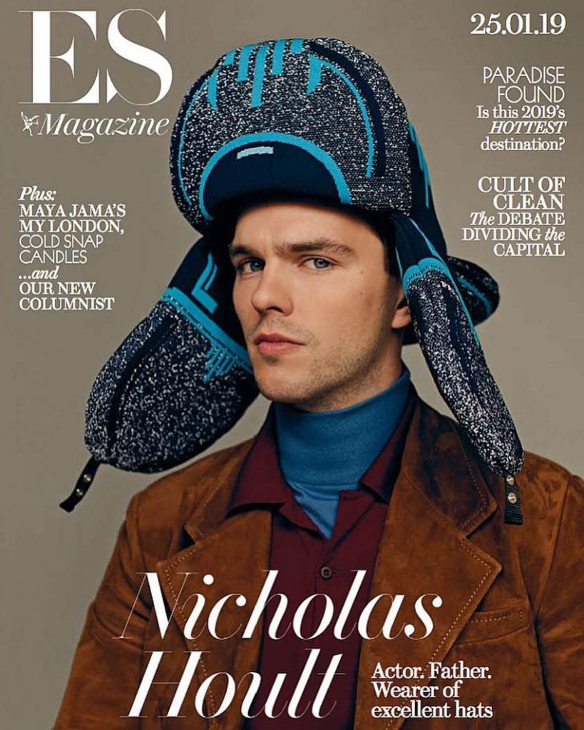 Nicholas Hoult covers ES Magazine January 25th, 2019 by Luc Coiffait ...