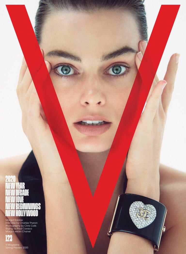 Margot Robbie covers V Magazine Spring 2020 by Chris Colls ...