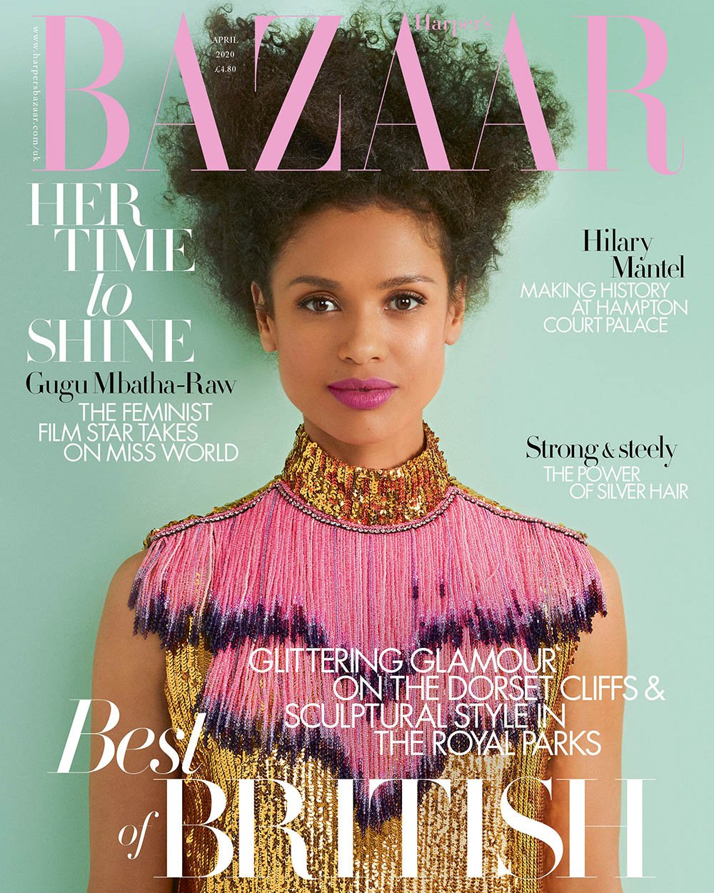 Gugu Mbatha-Raw covers Harper’s Bazaar UK April 2020 by Richard Phibbs ...