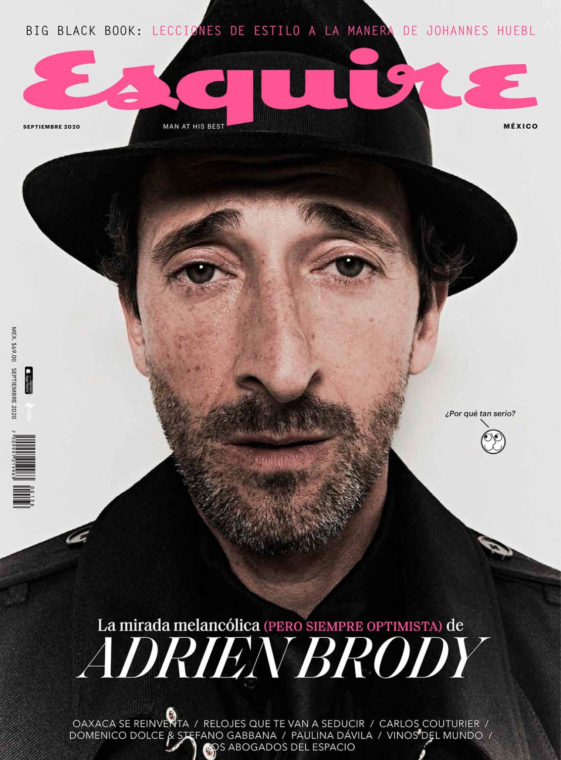 Adrien Brody covers Esquire Mexico September 2020 by Cesar Balcazar ...