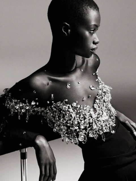 Fatou Jobe by Tom Schirmacher for Elle UK November 2020 - fashionotography