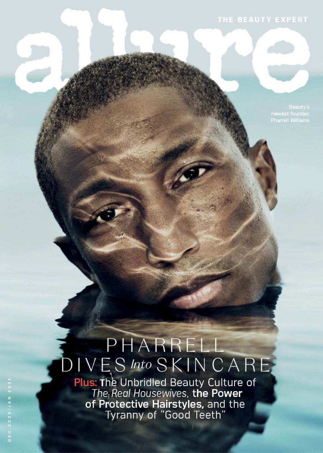 Pharrell Williams covers Allure US December 2020/January 2021 by Ben ...