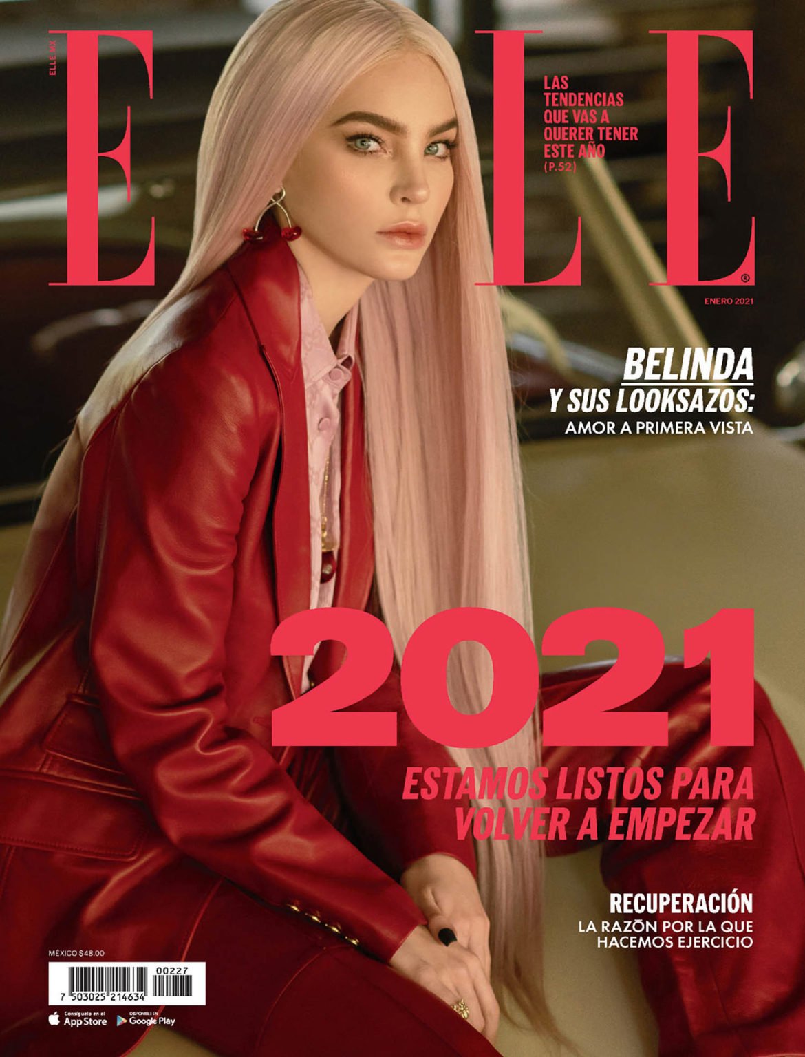 Belinda covers Elle Mexico January 2021 by Alex Cordova - fashionotography