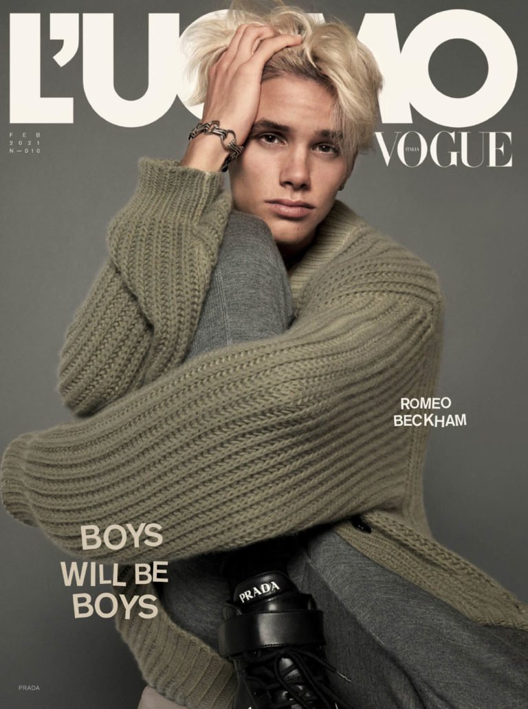 Romeo Beckham covers L’Uomo Vogue Issue 10 by Mert & Marcus ...