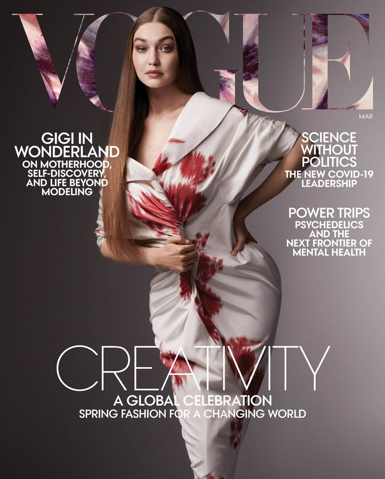 Gigi Hadid covers Vogue US March 2021 by Ethan James Green ...