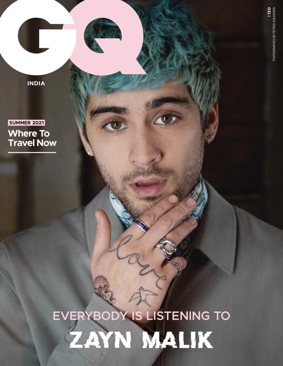 Zayn Malik covers GQ Spain and GQ India April 2021 by Petros Kouiouris ...