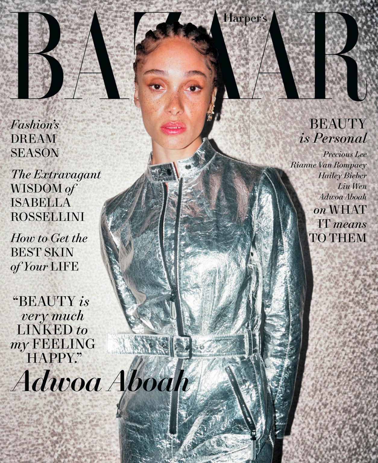 Adwoa Aboah covers Harper’s Bazaar US May 2021 by Liz Johnson Artur ...