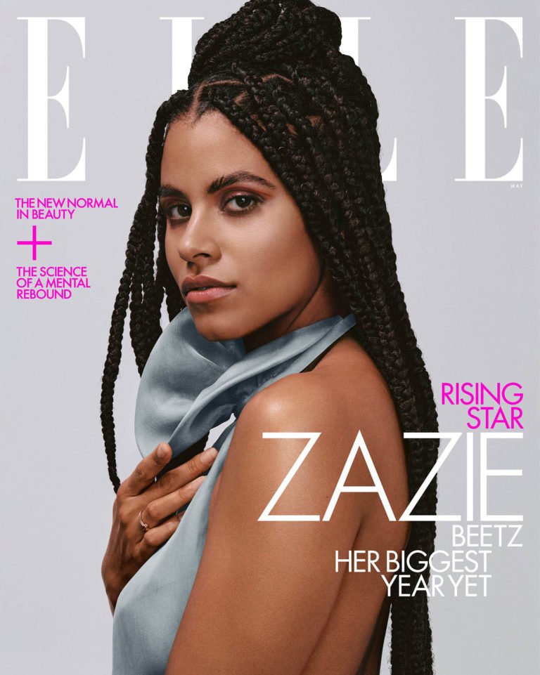 Zazie Beetz covers Elle US May 2021 by Adrienne Raquel - fashionotography