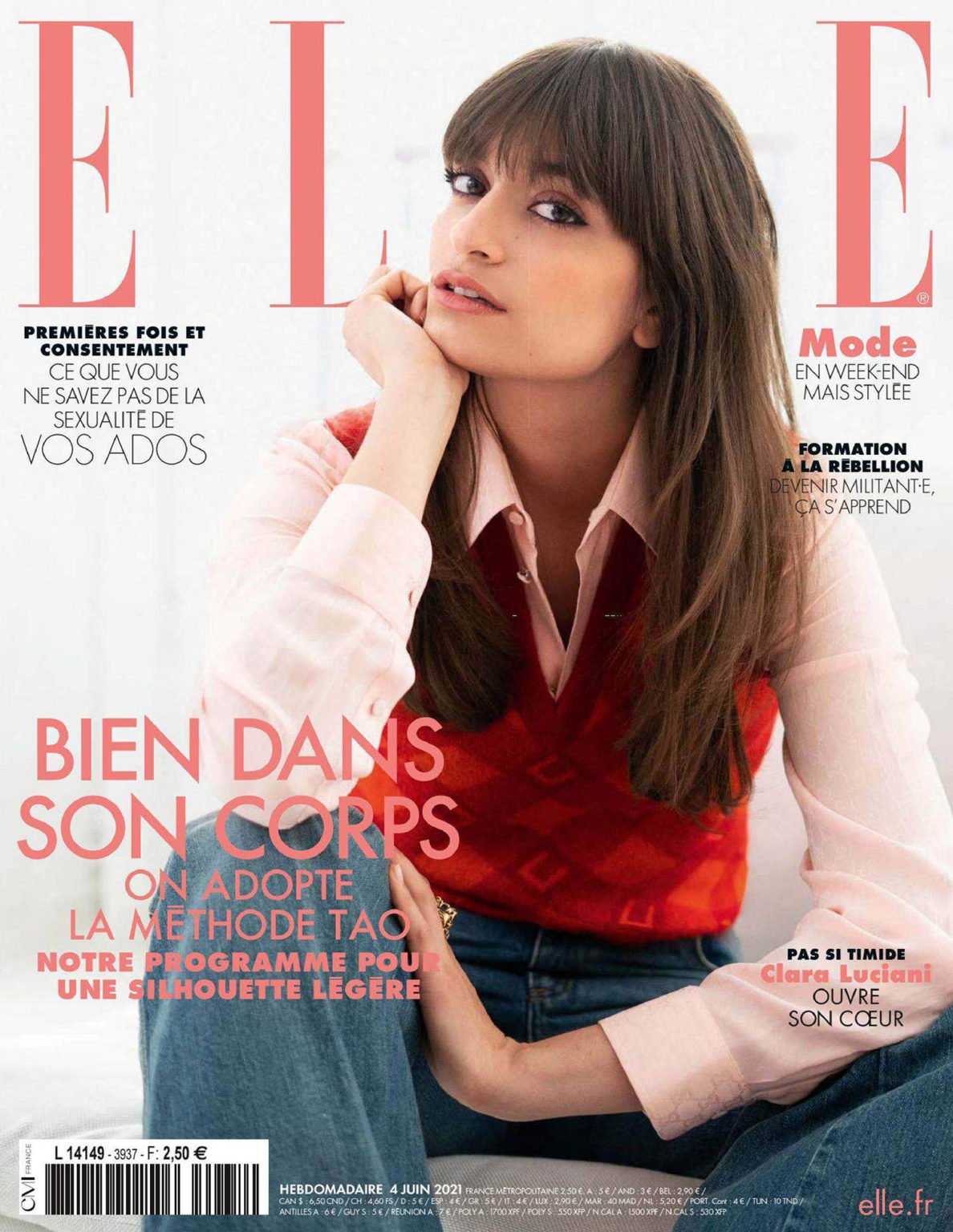 Clara Luciani covers Elle France June 4th, 2021 by François Rotger ...
