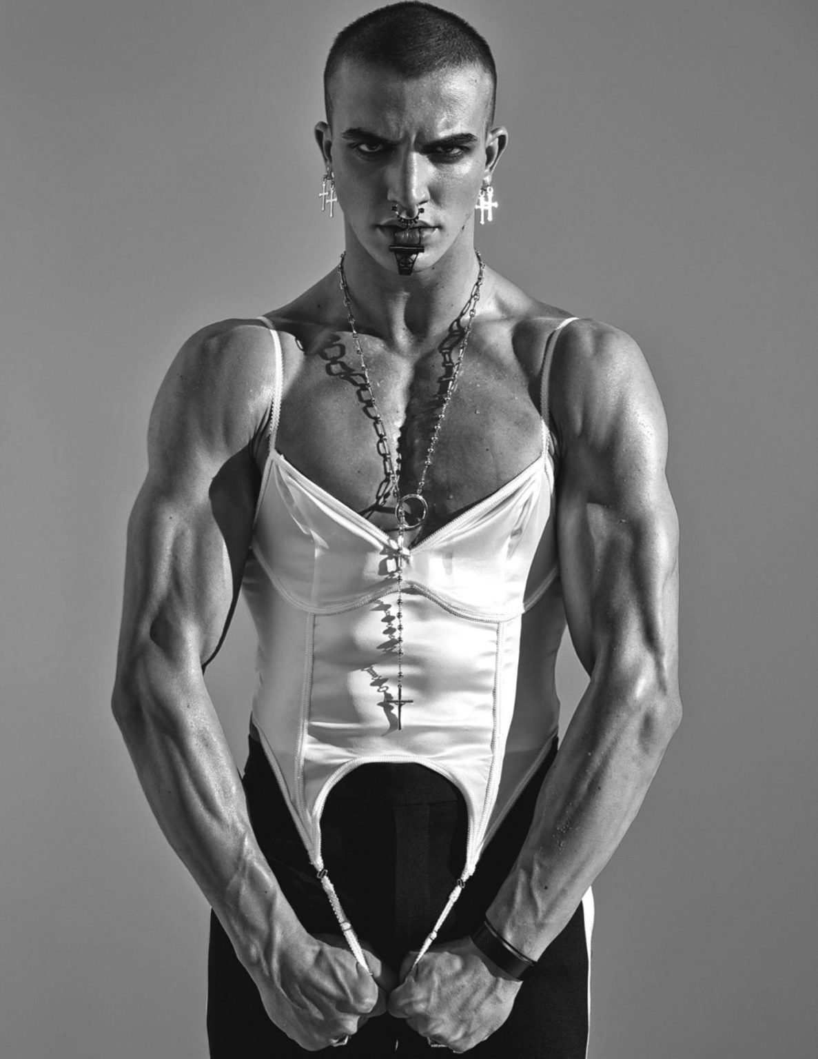 Emanuel Teodosiu and Harris Bell by Kosmas Pavlos for British GQ Style ...