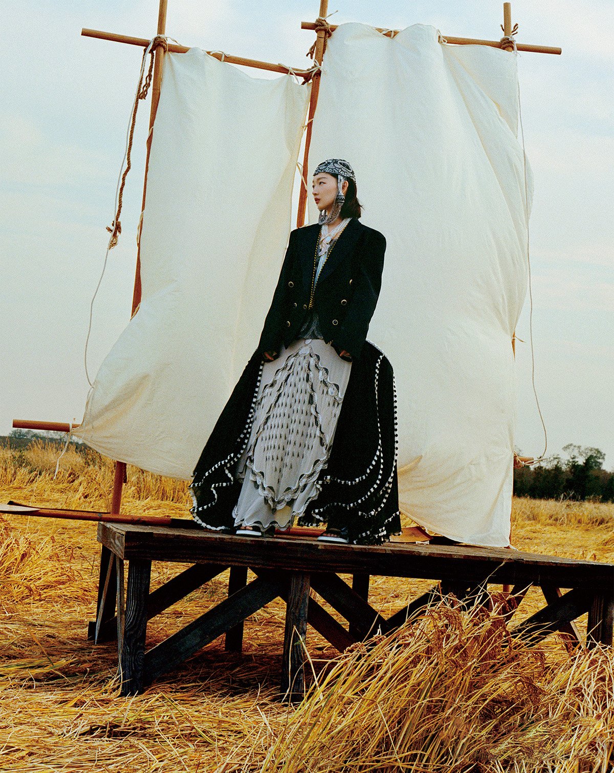 Zhou Dongyu in Louis Vuitton on Vogue China January 2022 cover by ...