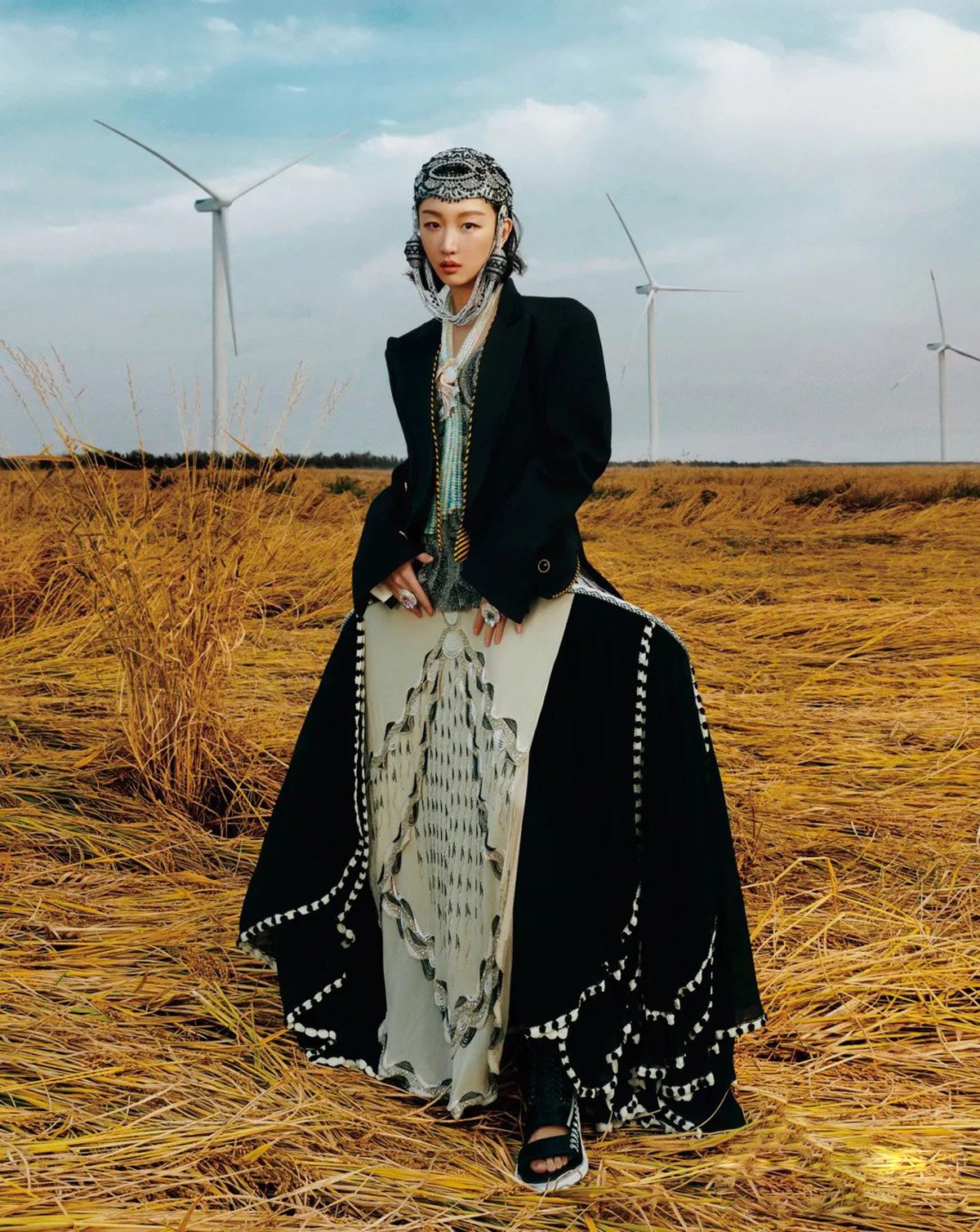 Zhou Dongyu in Louis Vuitton on Vogue China January 2022 cover by ...