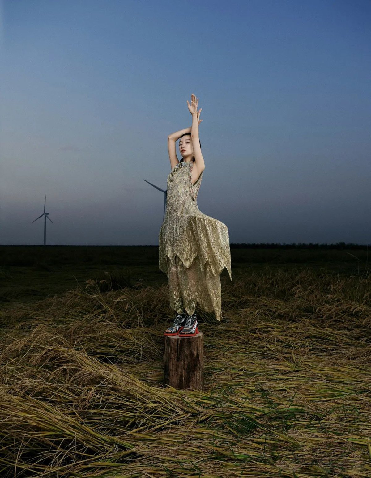 Zhou Dongyu in Louis Vuitton on Vogue China January 2022 cover by ...