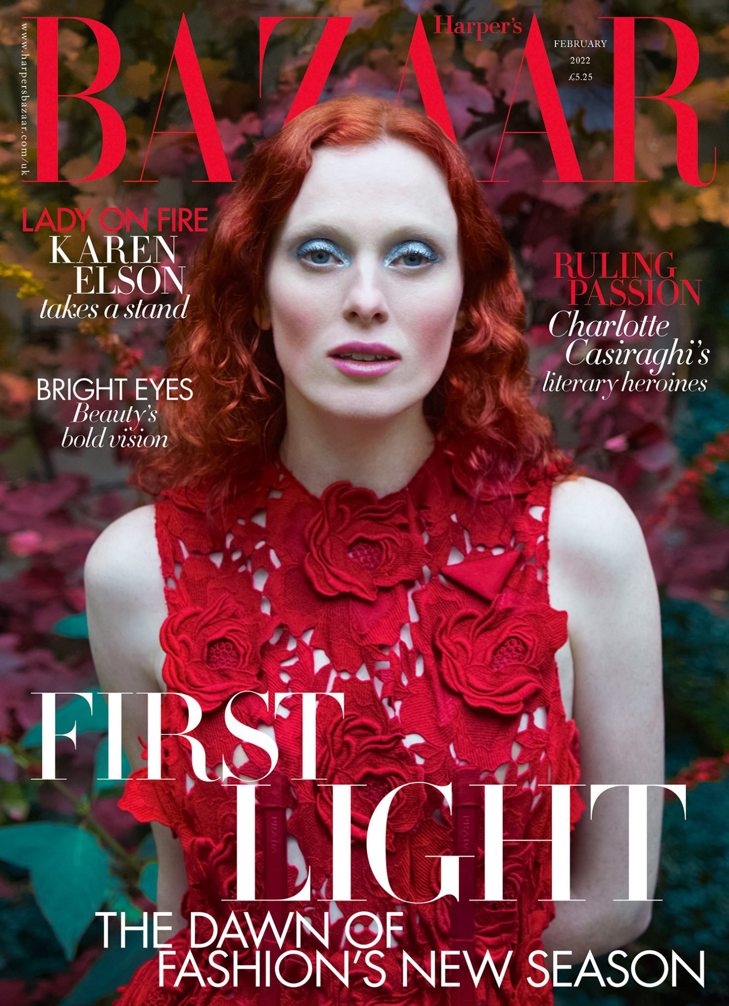 Karen Elson covers Harper’s Bazaar UK February 2022 by Erik Madigan ...