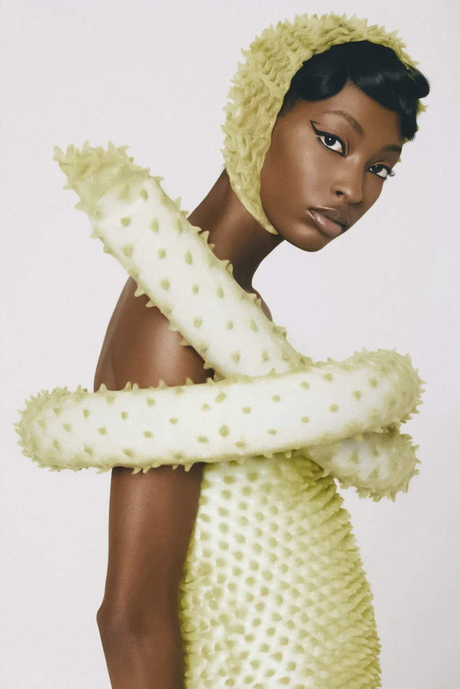 Makala Johnson by Adrienne Raquel for Elle US April 2022 - fashionotography