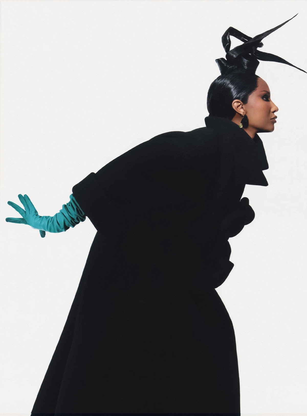 Iman covers British Vogue January 2023 by Nadine Ijewere - fashionotography