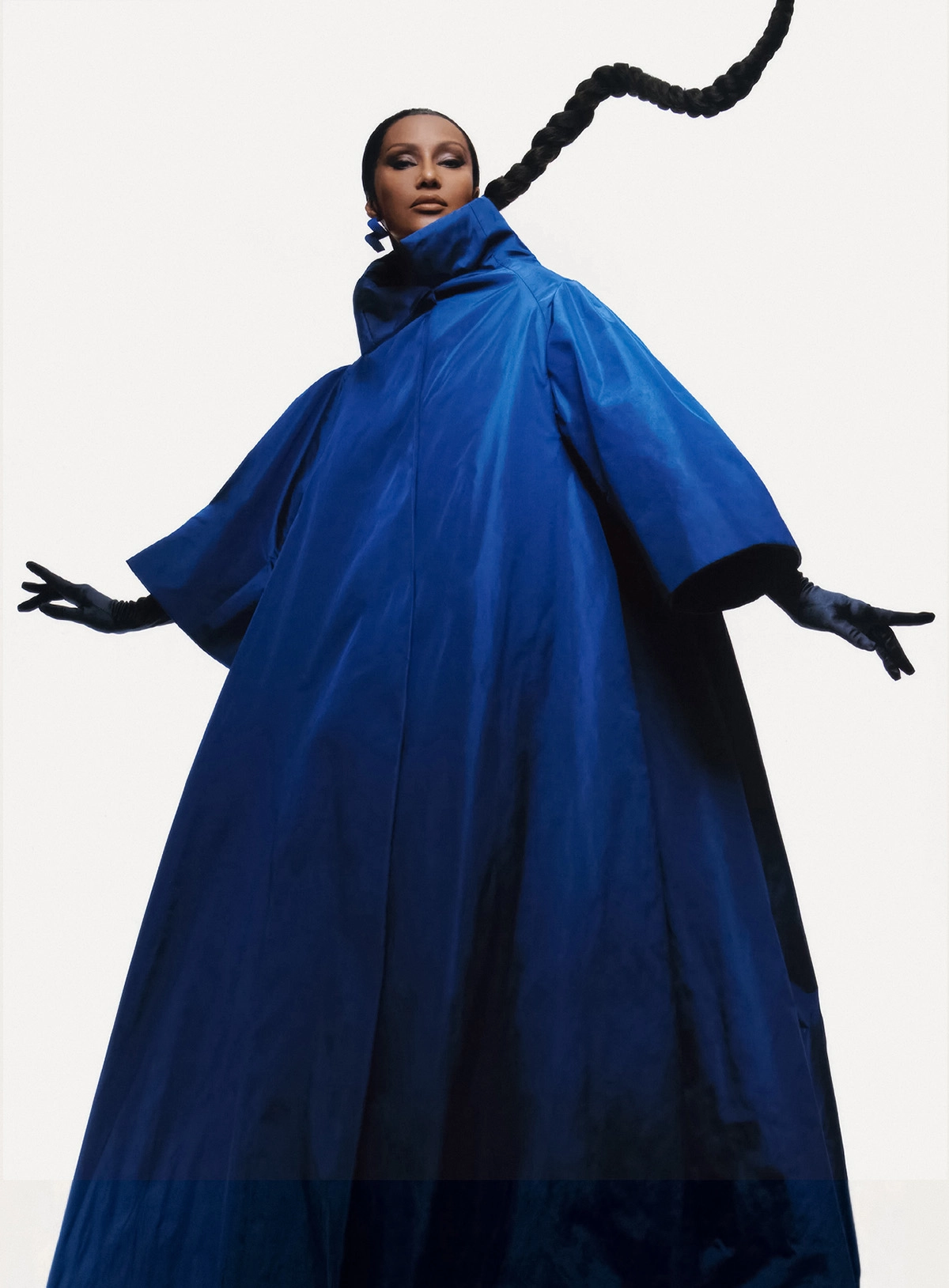 Iman covers British Vogue January 2023 by Nadine Ijewere - fashionotography