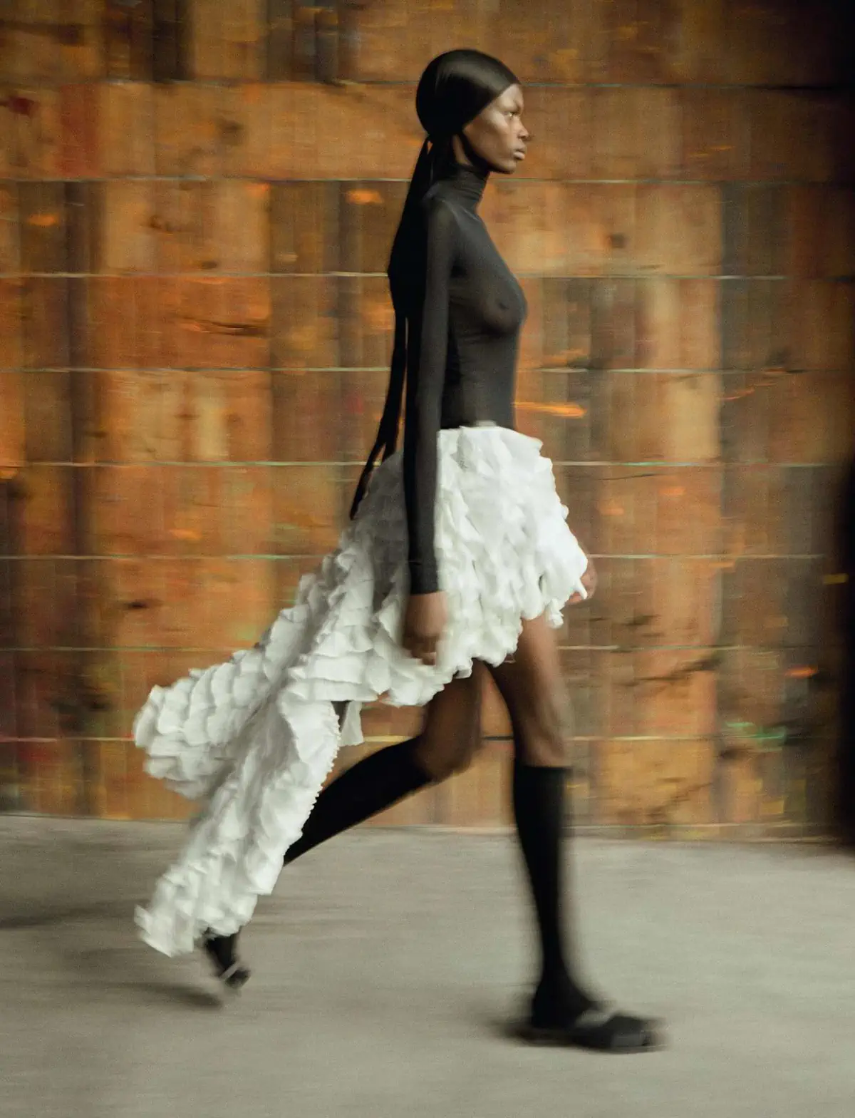 Athieng Bul by Rory van Millingen for Numéro March 2023 - fashionotography