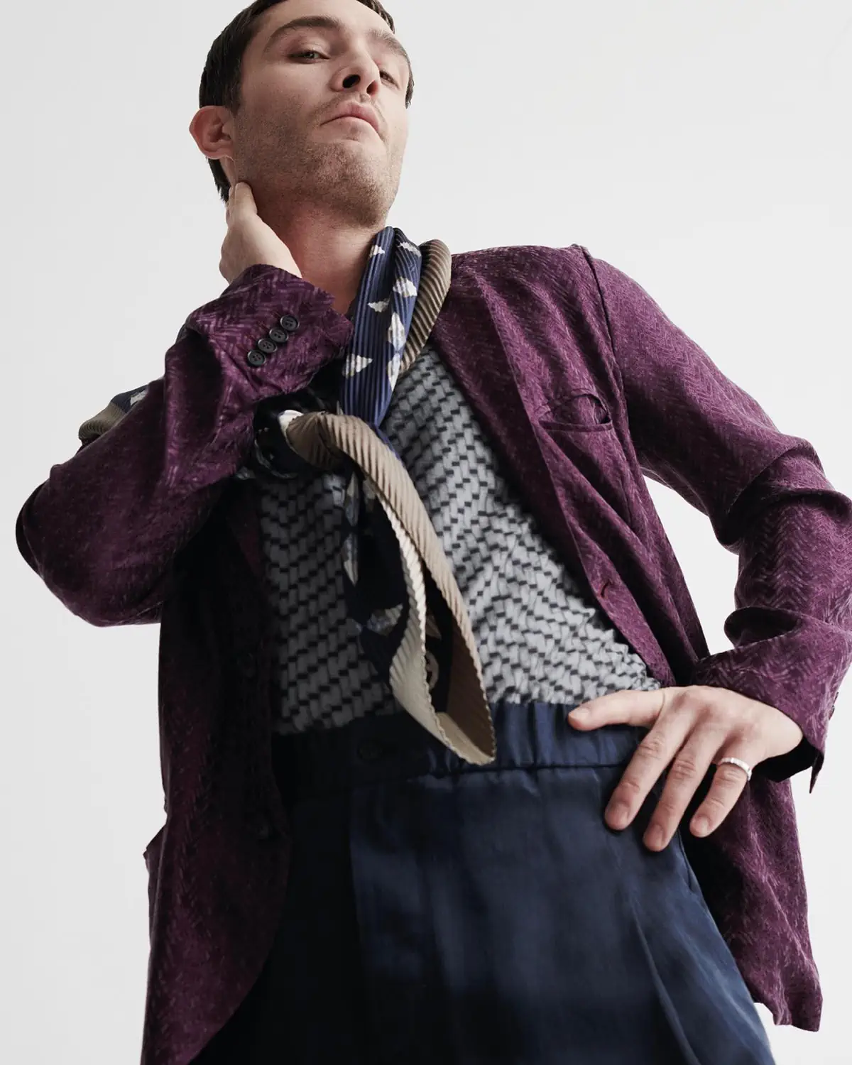 Ed Westwick in Giorgio Armani on D Lui la Repubblica February 25th ...