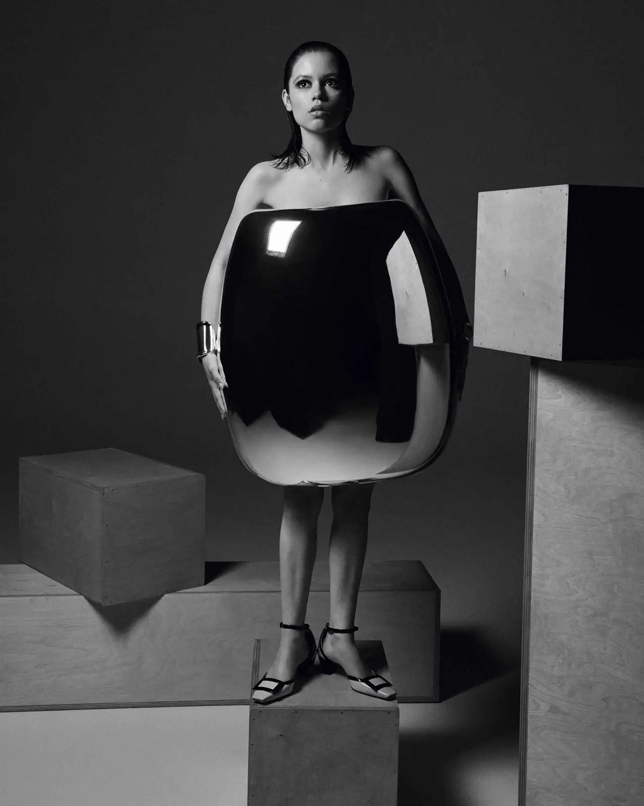 Jenna Ortega covers Elle US April 2023 by Felix Cooper - fashionotography