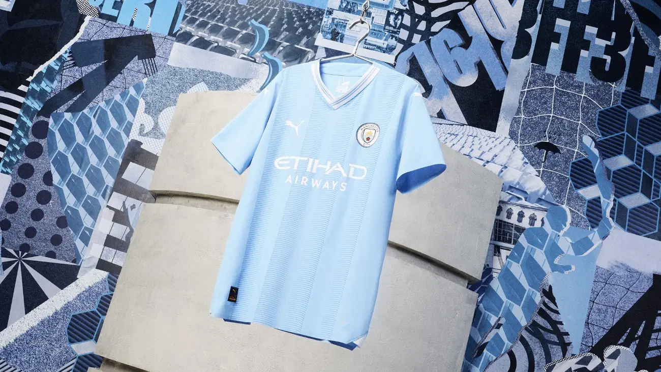 Puma x Manchester City unveils the 2023/24 home kit honoring Etihad ...