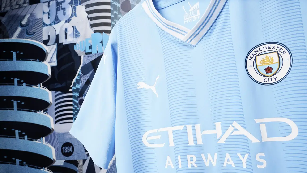 Puma x Manchester City unveils the 2023/24 home kit honoring Etihad ...