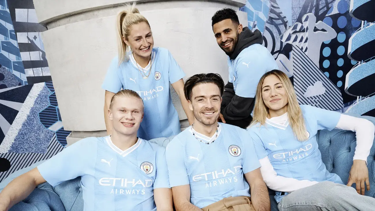 Puma x Manchester City unveils the 2023/24 home kit honoring Etihad ...