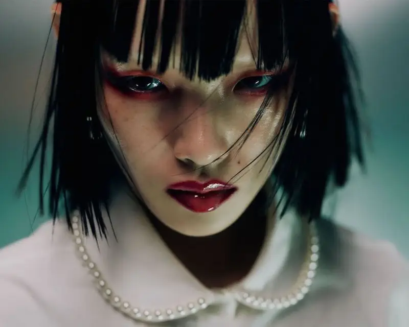 Xie Chaoyu in Simone Rocha on The WOW Magazine Issue 8 2023 by Jeff Hahn - fashionotography