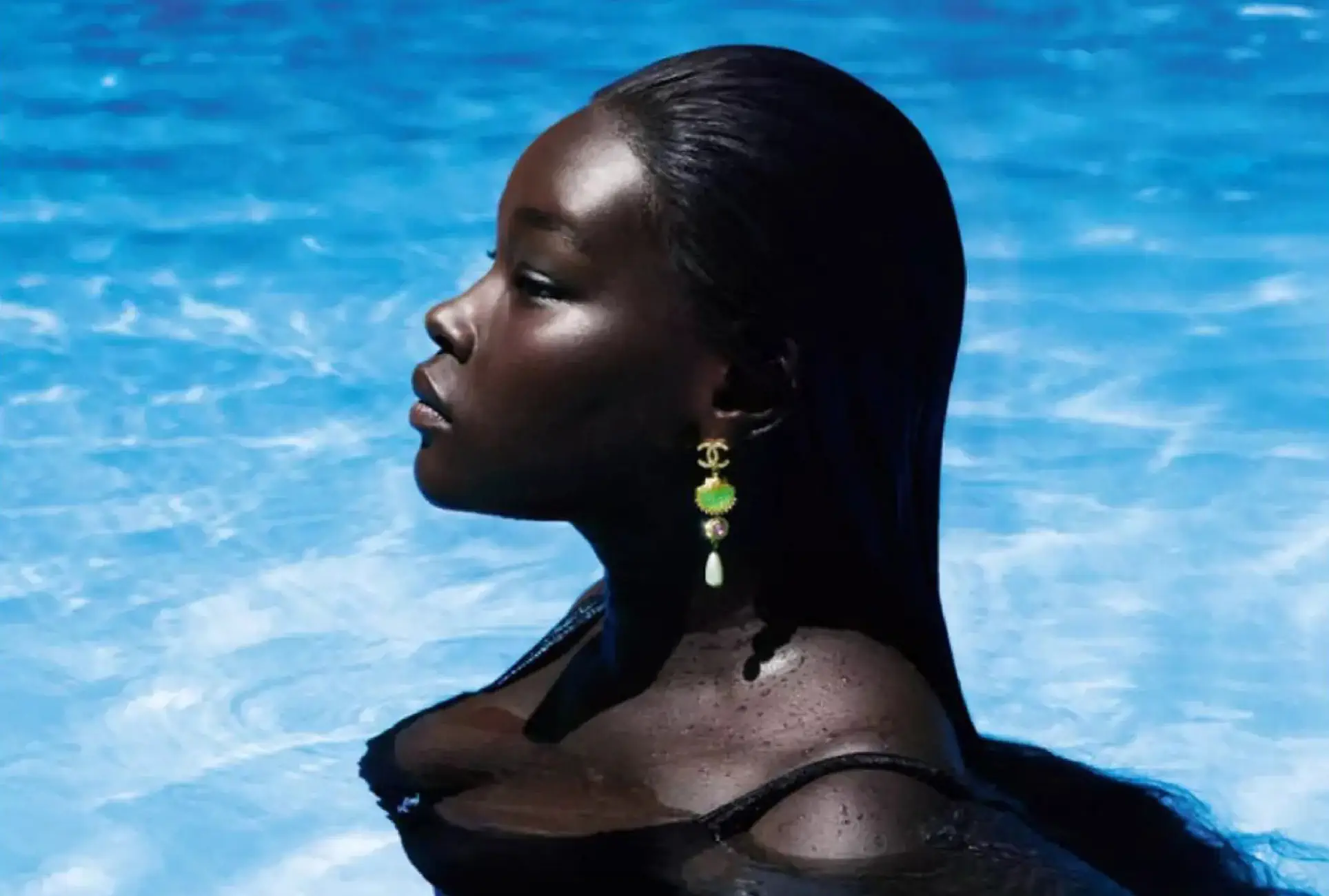 Ajok Daing covers Vogue France August 2023 by Larissa Hofmann - fashionotography