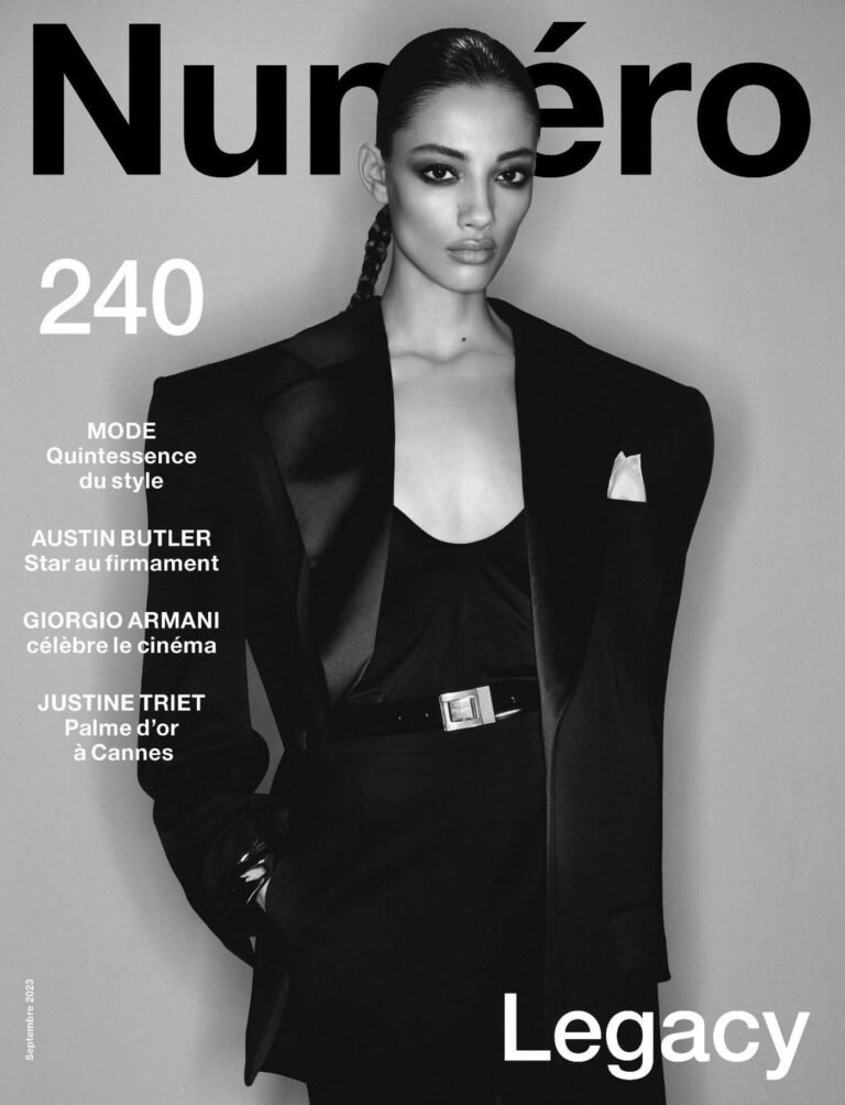 Chaima Ameziane covers Numéro September 2023 by Jean-Baptiste Mondino ...