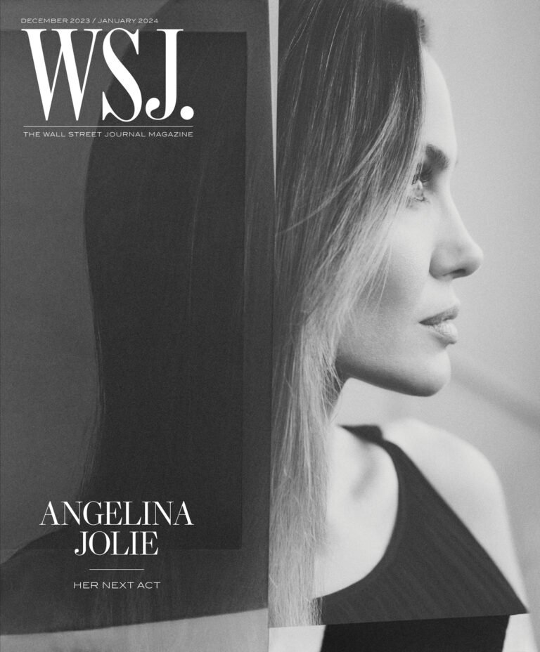 Angelina Jolie covers WSJ. Magazine December 2023/January 2024 Digital ...