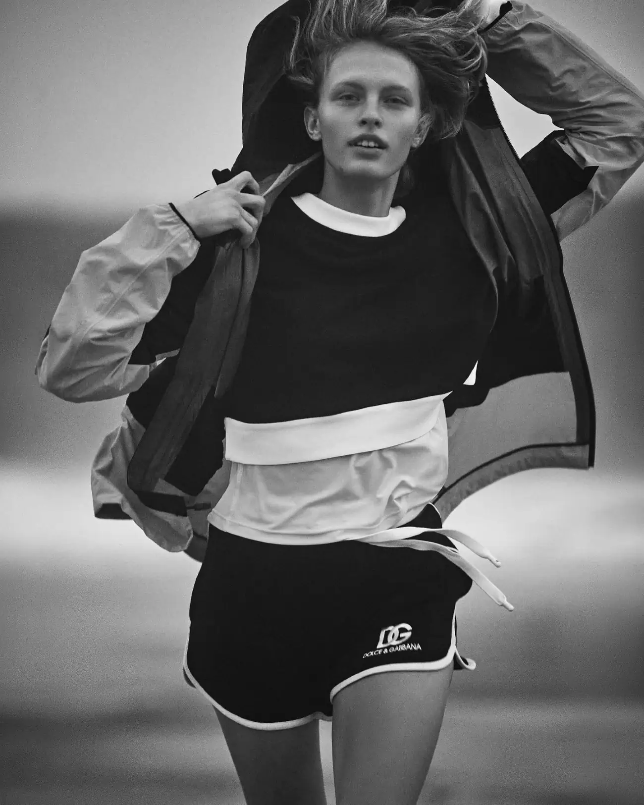 Karolina Spakowski in Versace on Vogue Spain January 2024 cover by ...