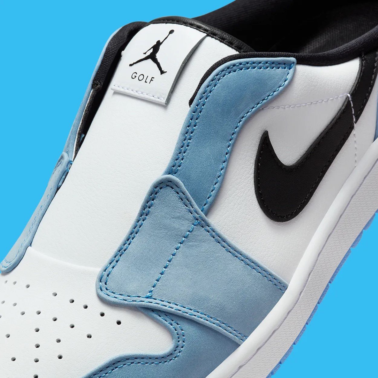 The Air Jordan 1 Mule for Golf in "University Blue" makes a splash ...