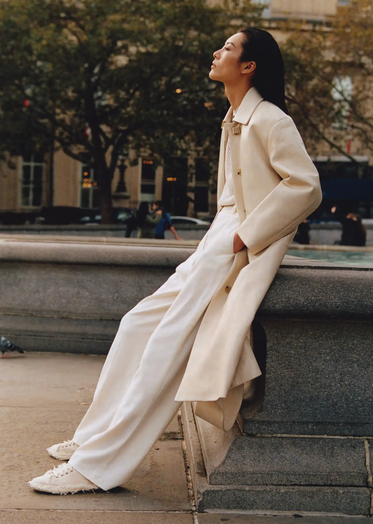 Liu Wen by Dan Martensen for British Vogue February 2024 - fashionotography