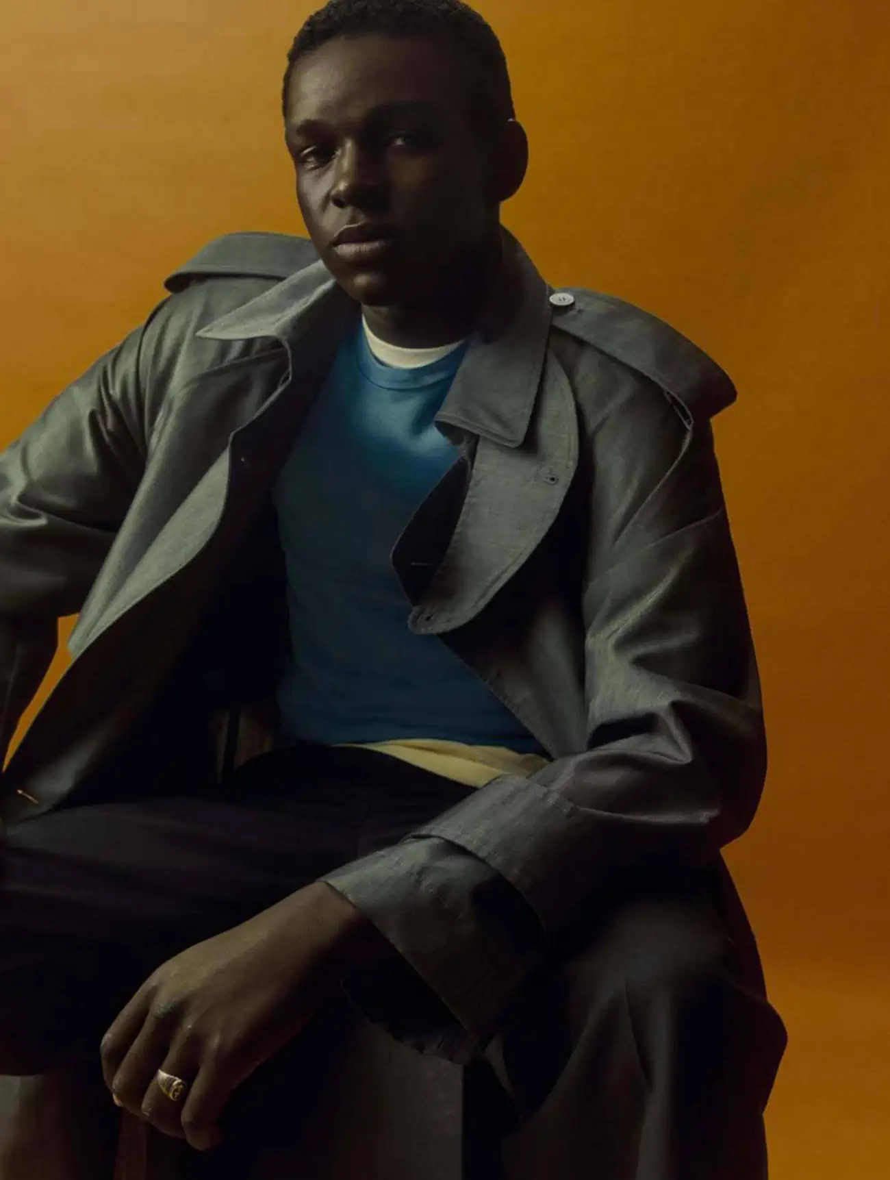 Seydou Sarr in Ferragamo on D Lui la Repubblica February 24th, 2024 by ...