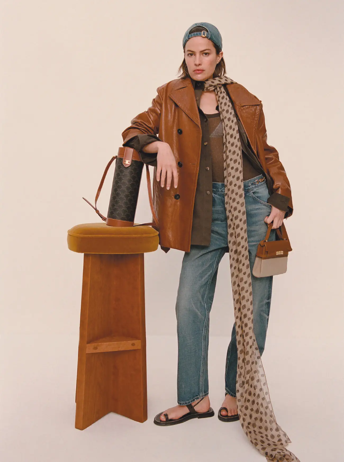 Cameron Russell in Miu Miu on The Sunday Times Style March 10th, 2024 ...