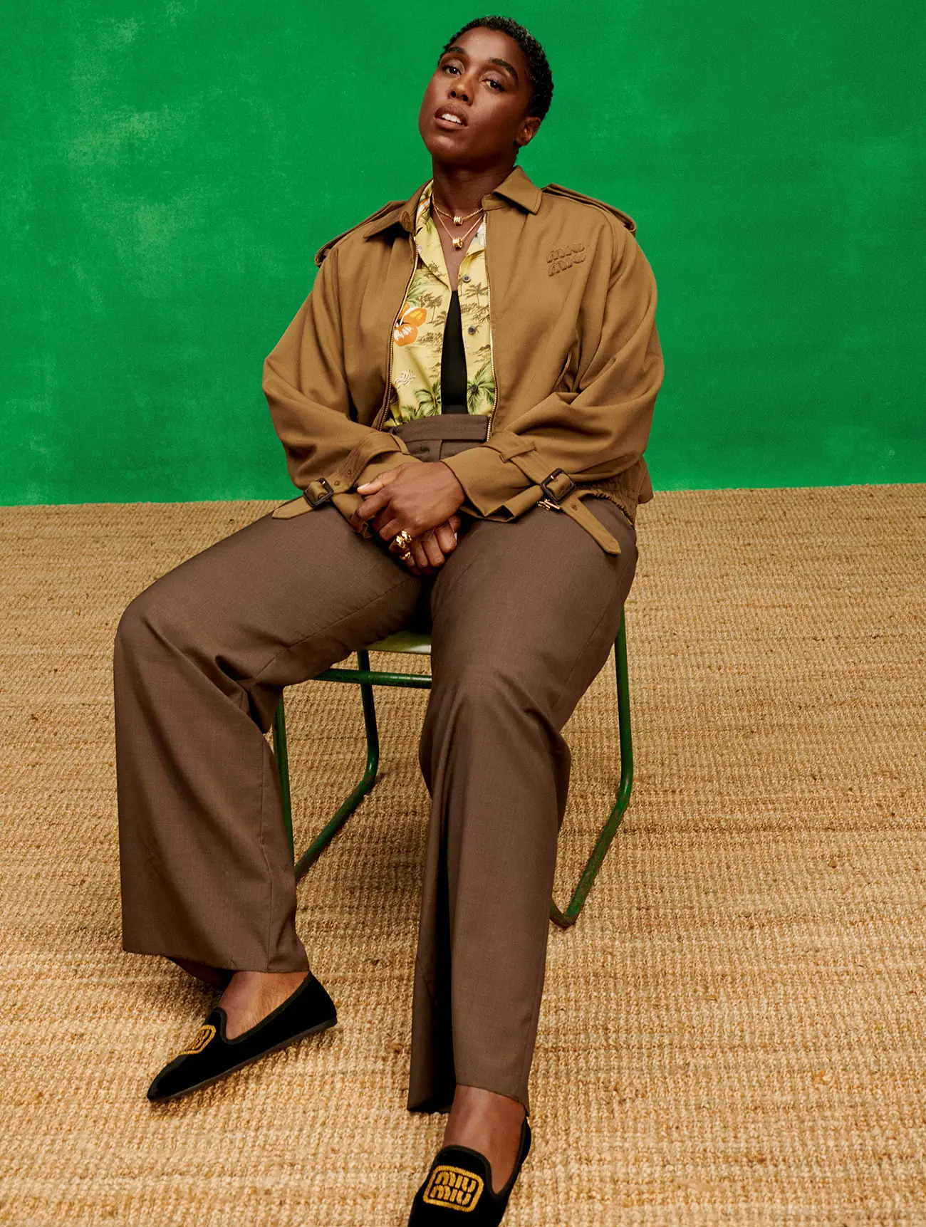Lashana Lynch covers Elle UK February 2024 by Ekua King - fashionotography