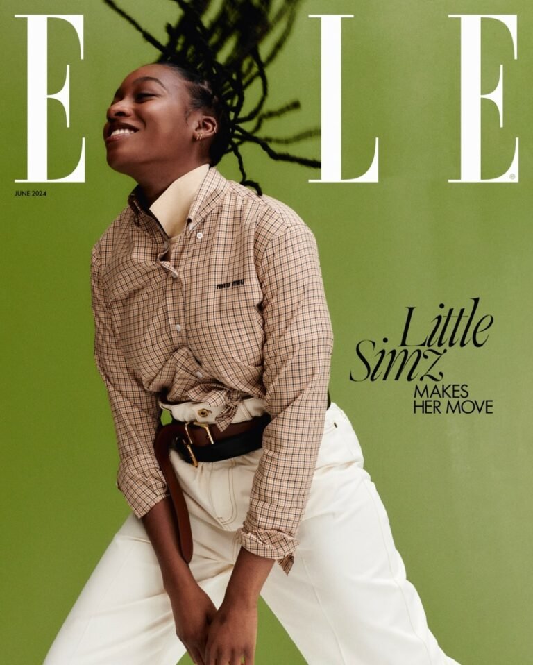 Little Simz covers Elle UK June 2024 by Ekua King - fashionotography