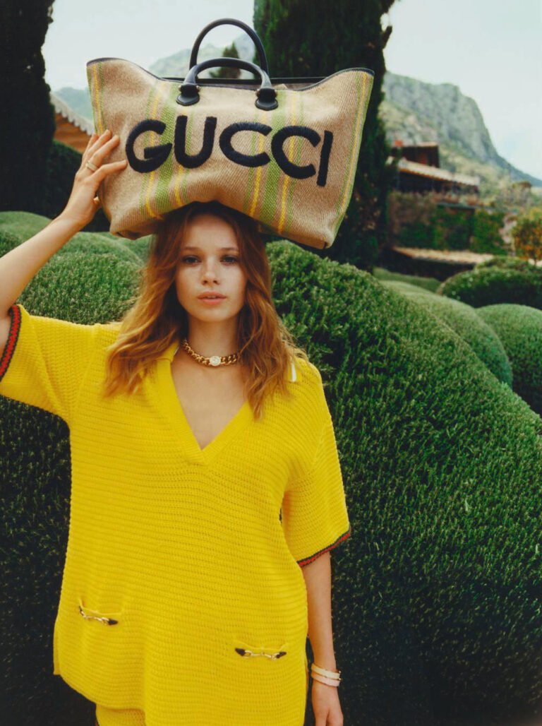 Morgan Porter in Gucci on Elle Italia June 20th, 2024 by Rasmus Weng ...