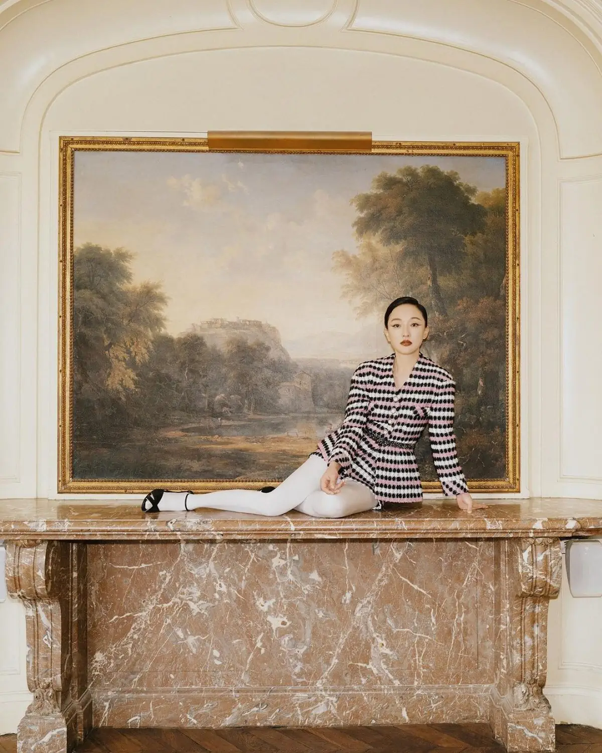 Zhou Xun in Chanel on Vogue China July 2024 by Zhong Lin - fashionotography