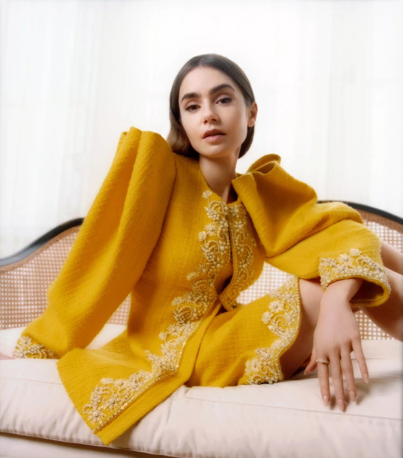Lily Collins covers InStyle US Fall 2024 by Leeor Wild - fashionotography