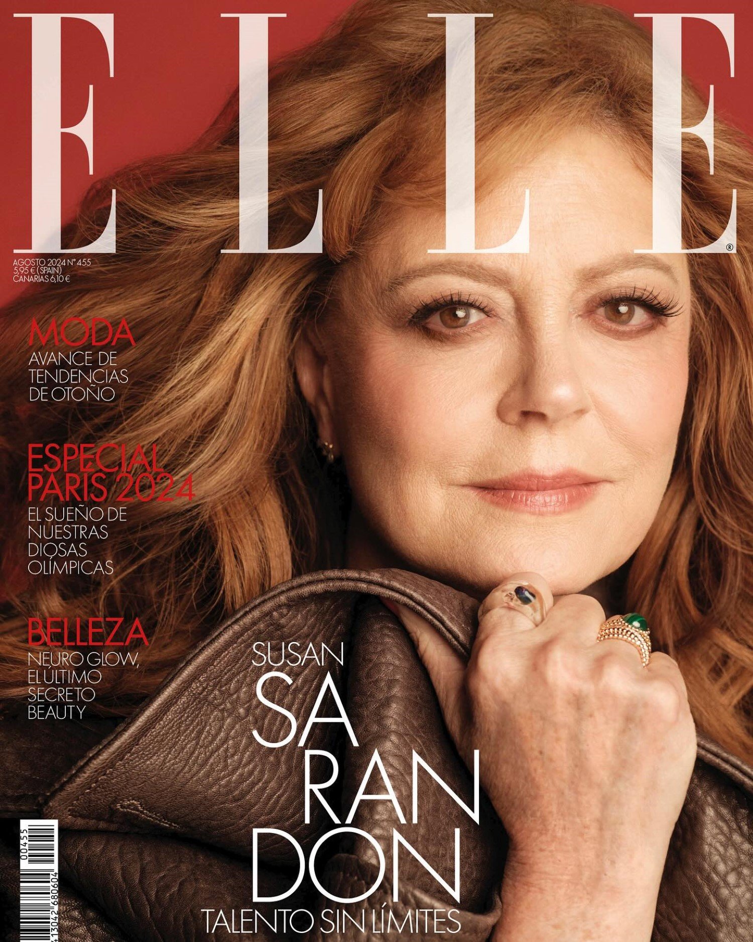 Susan Sarandon covers Elle Spain August 2024 by Juankr - fashionotography